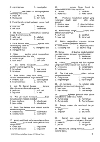 Modul bm pemahaman sjkc kinta utara update | PDF