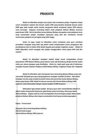 Modul bm ting empat | DOC