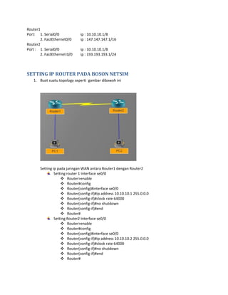 Modul boson netsim | PDF