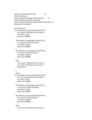 Modul PBO JCreator | DOC