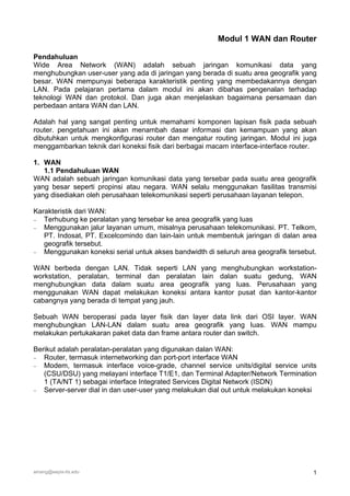 Modul ccna bahasa indonesia ccna2-1 | PDF