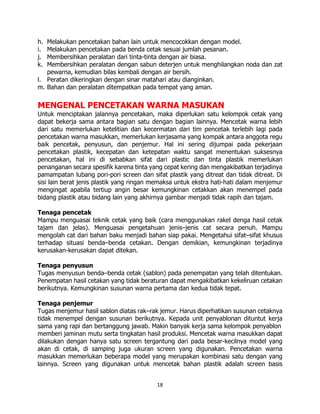 Modul cetak sablon | PDF