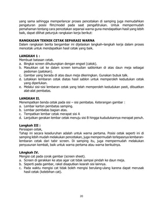Modul cetak sablon | PDF