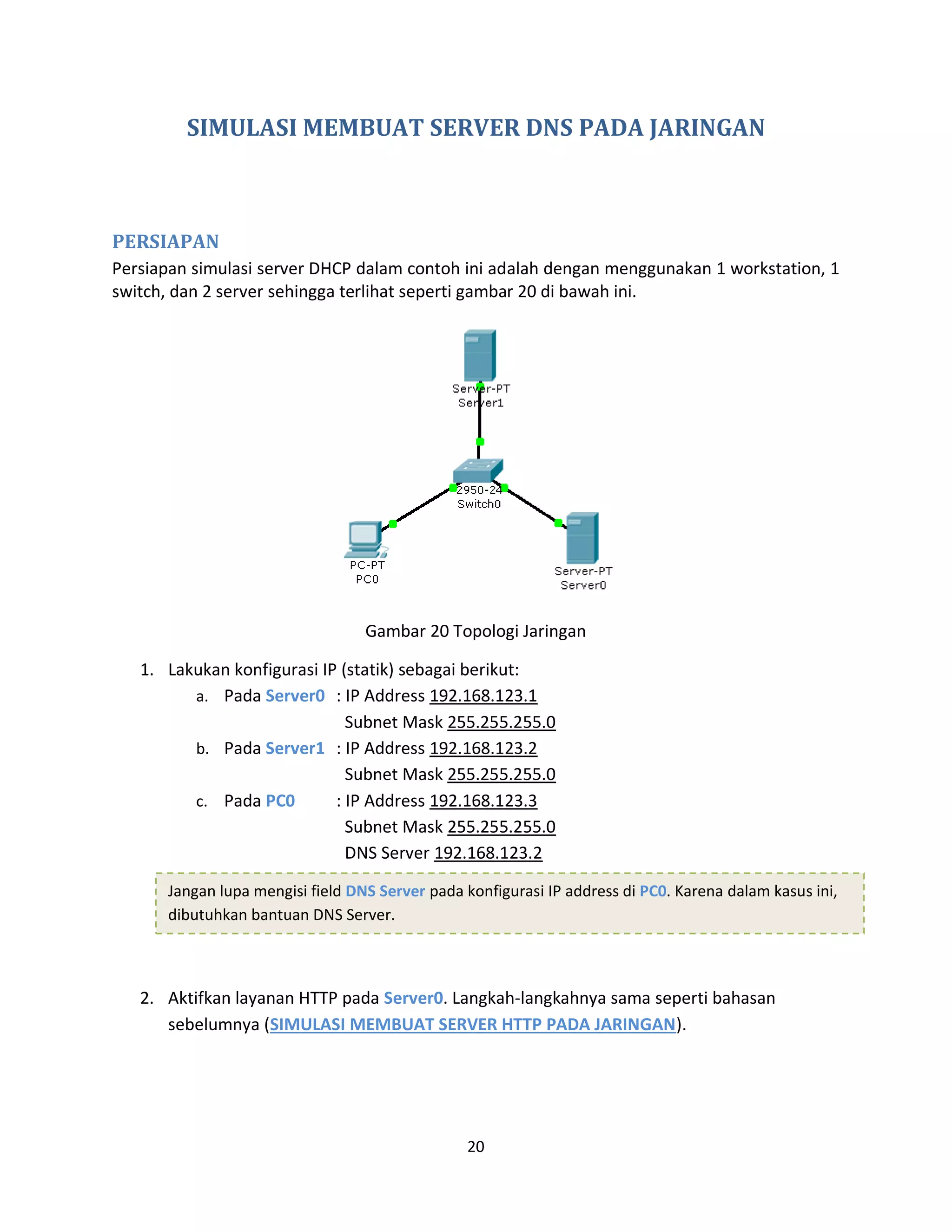 Modul Cisco Packet Tracer | PDF