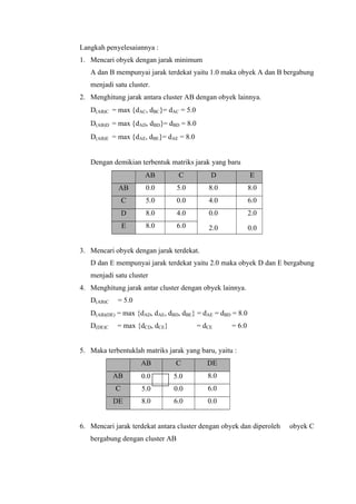 Modul clustering data mining modul clustering | DOC