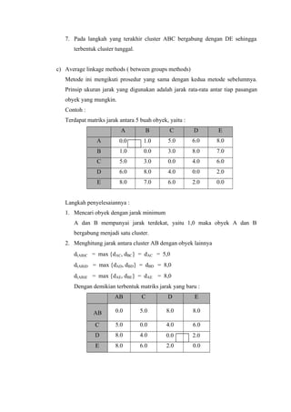 Modul clustering data mining modul clustering | DOC