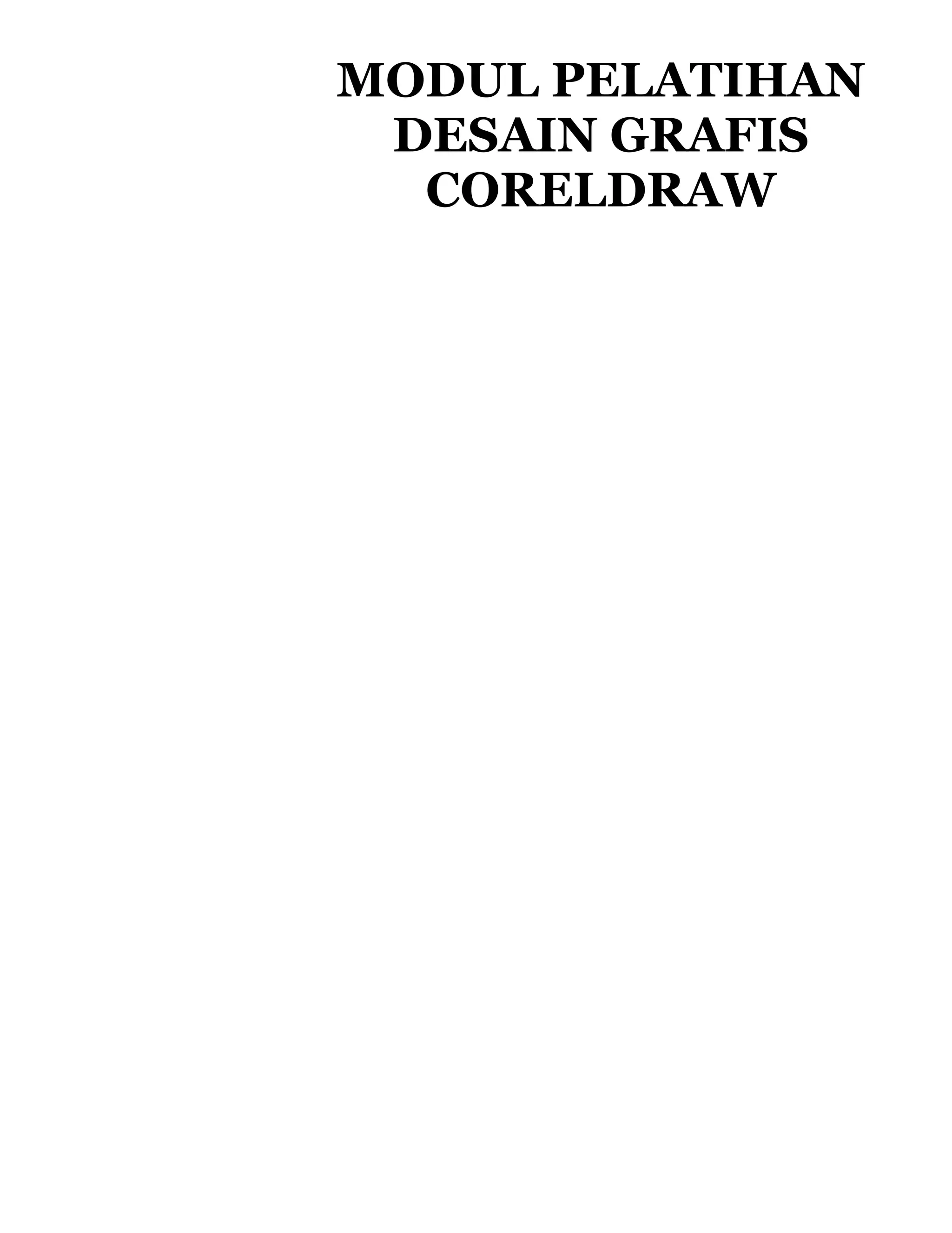 Modul coreldraw 11 | PDF