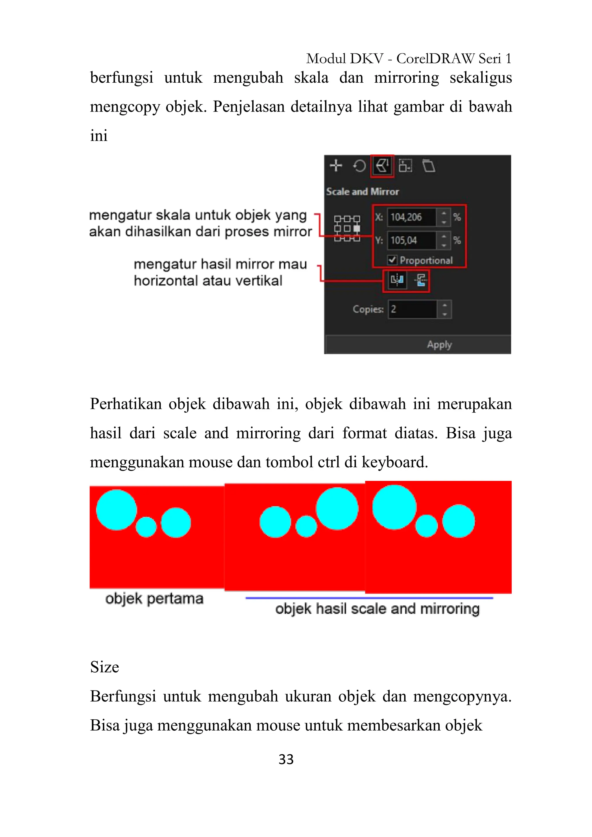 Modul CorelDRAW membahas mengenai tool box dan menu bar yang ada pas corel Draw | PDF