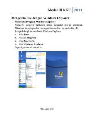 Modul Control Panel, Windows Explorer dan Ms. Word | PDF