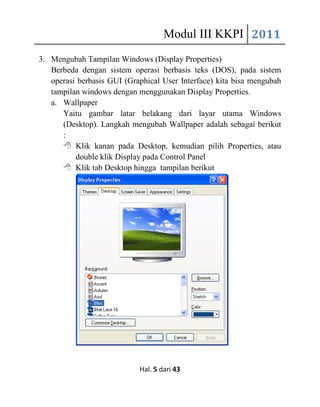 Modul Control Panel, Windows Explorer dan Ms. Word | PDF