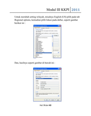 Modul Control Panel, Windows Explorer dan Ms. Word | PDF