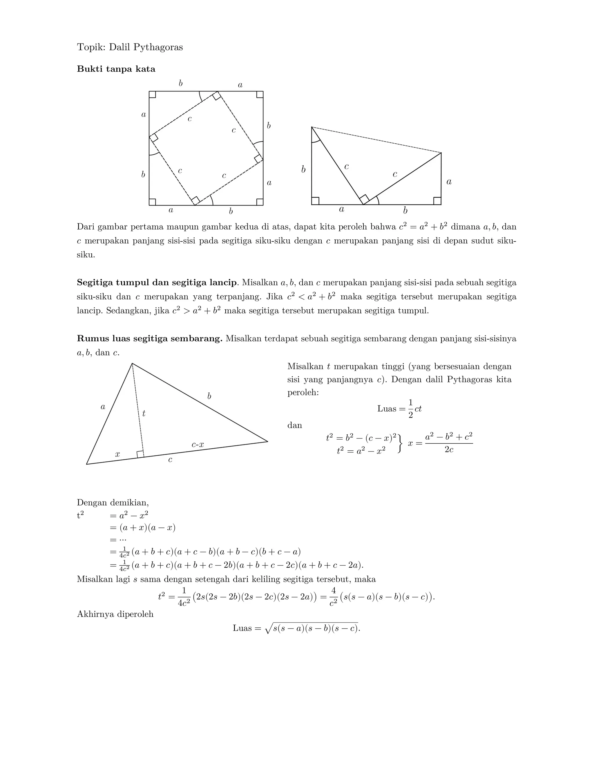 Modul Dalil Pythagoras | PDF