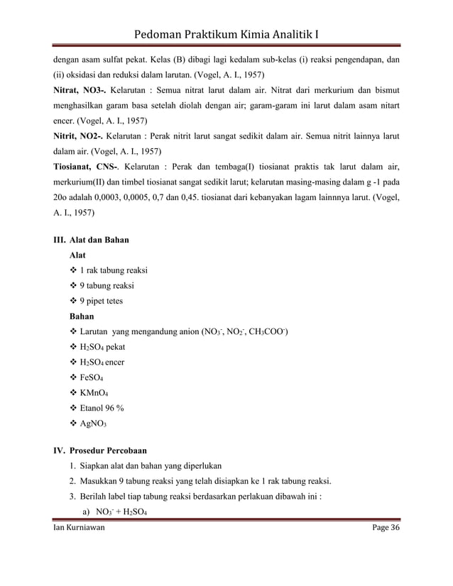 Modul dan panduan praktikum KIMAN 1 | PDF