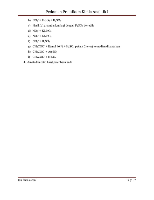 Modul dan panduan praktikum KIMAN 1 | PDF