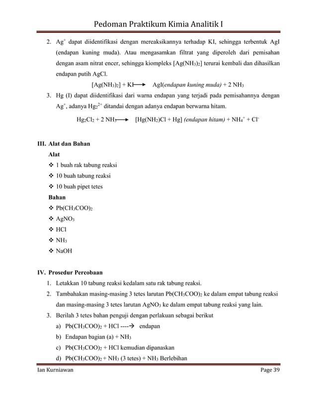 Modul dan panduan praktikum KIMAN 1 | PDF