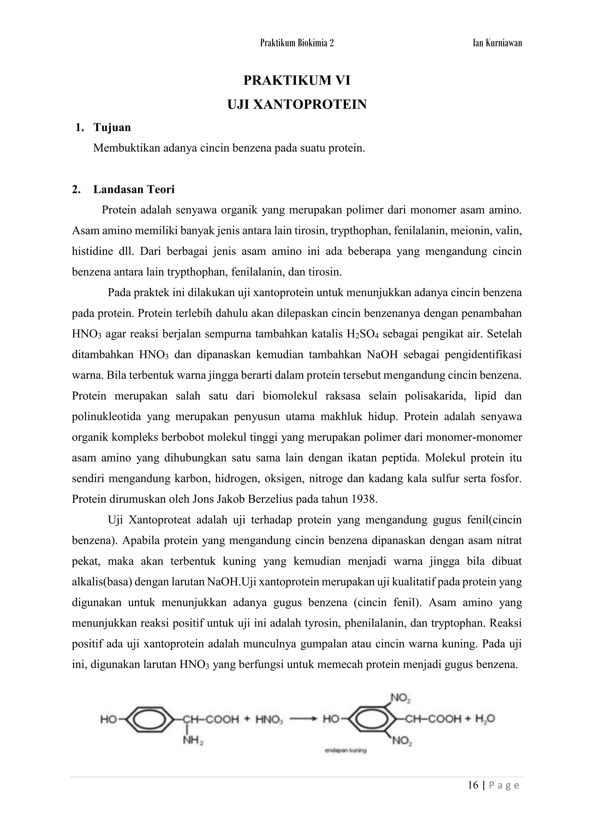 Modul dan panduan praktikum biokimia 2 | PDF