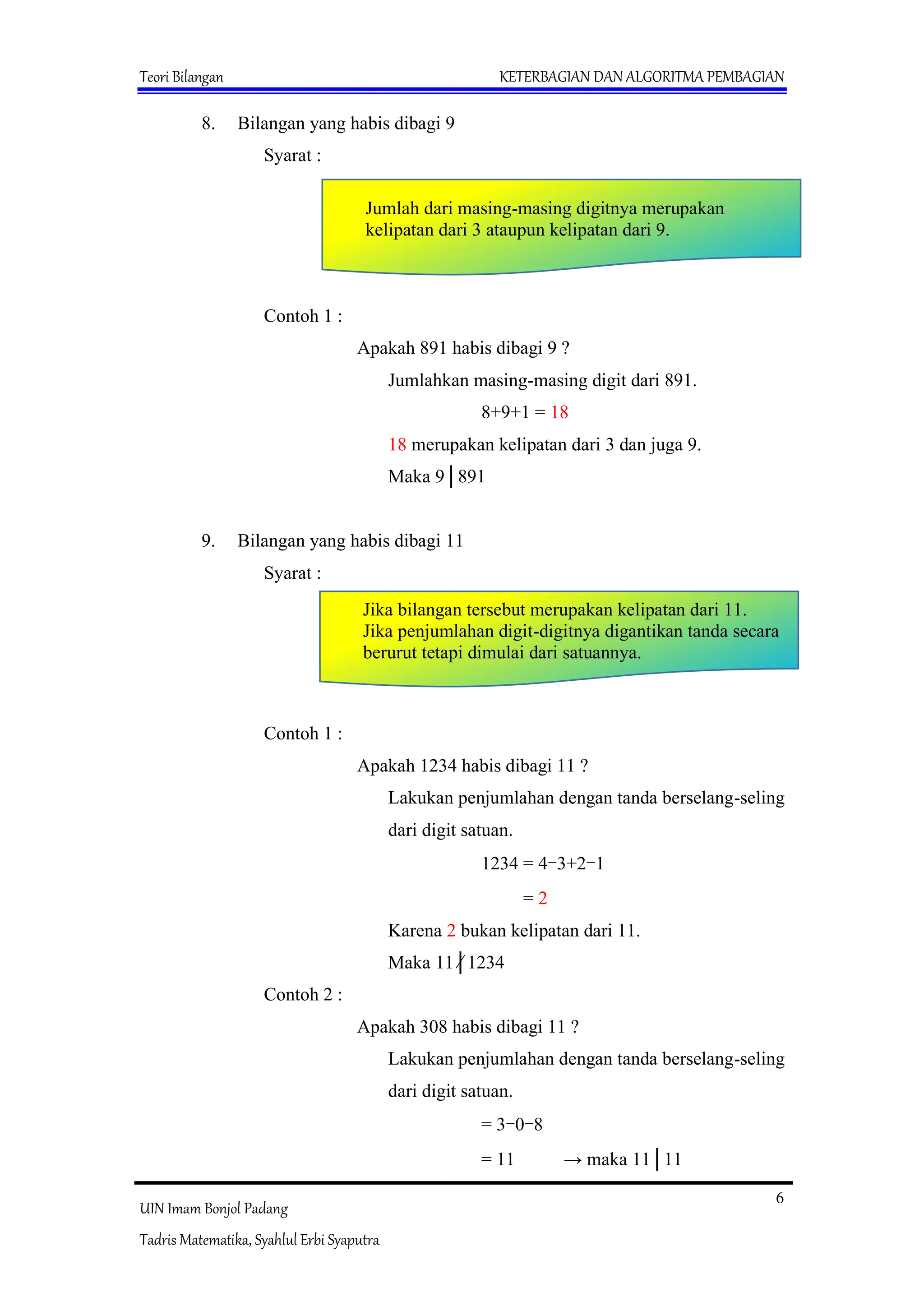 Modul dan Resume Keterbagian dan Algoritma Pembagian.pdf