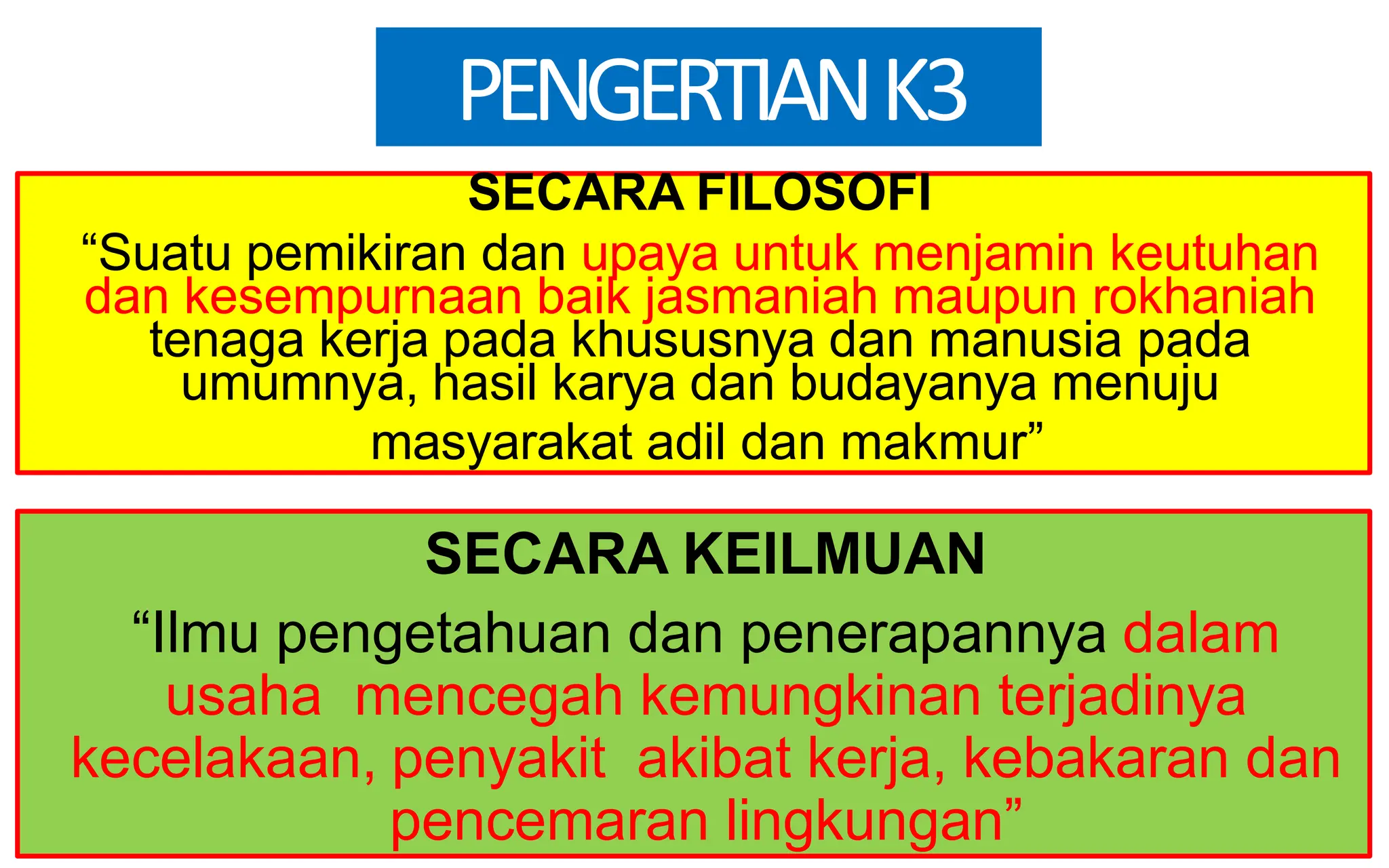 Modul Dasar K3 Umum penerapan keselamata kerja | PPT