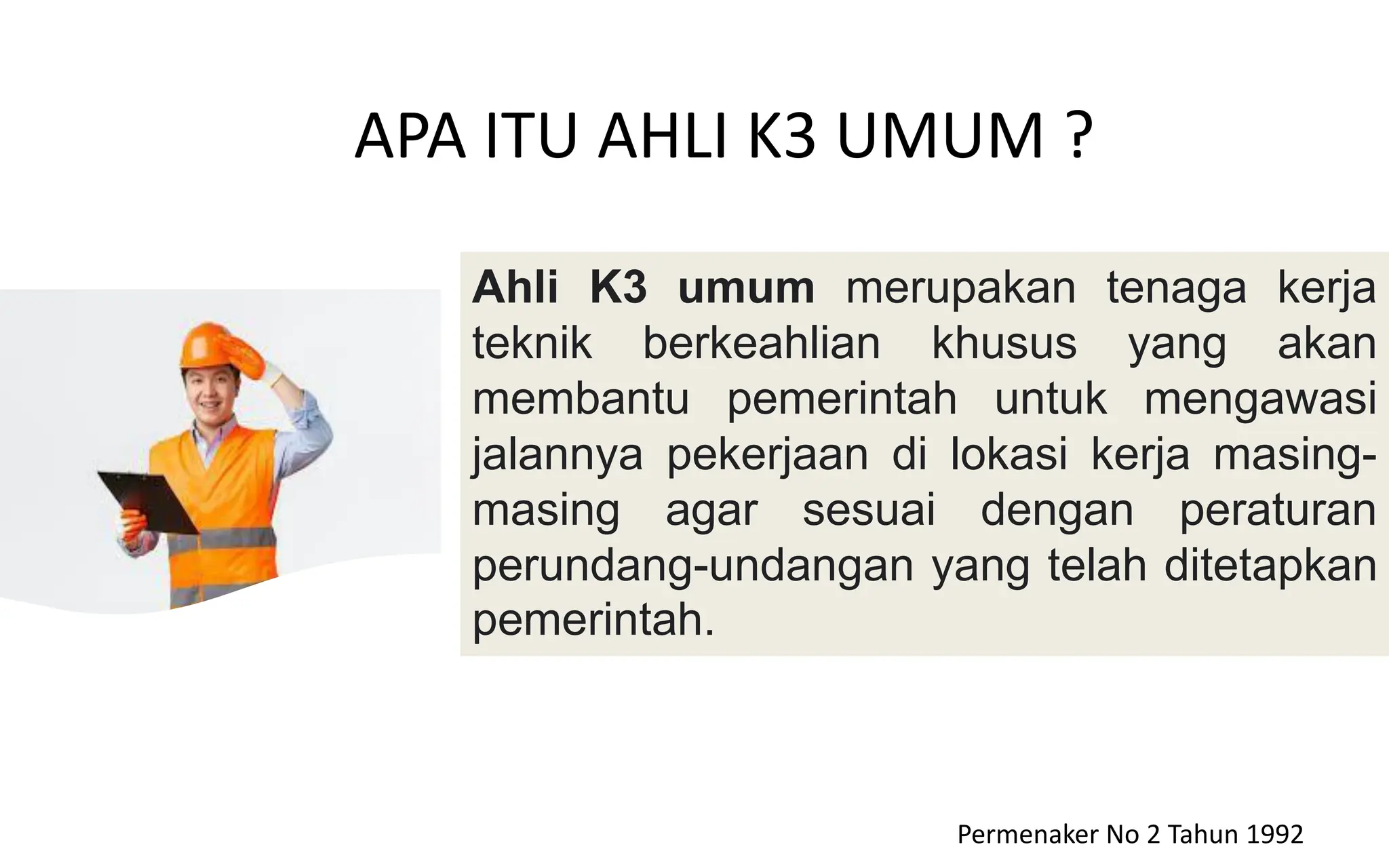 Modul Dasar K3 Umum penerapan keselamata kerja | PPT