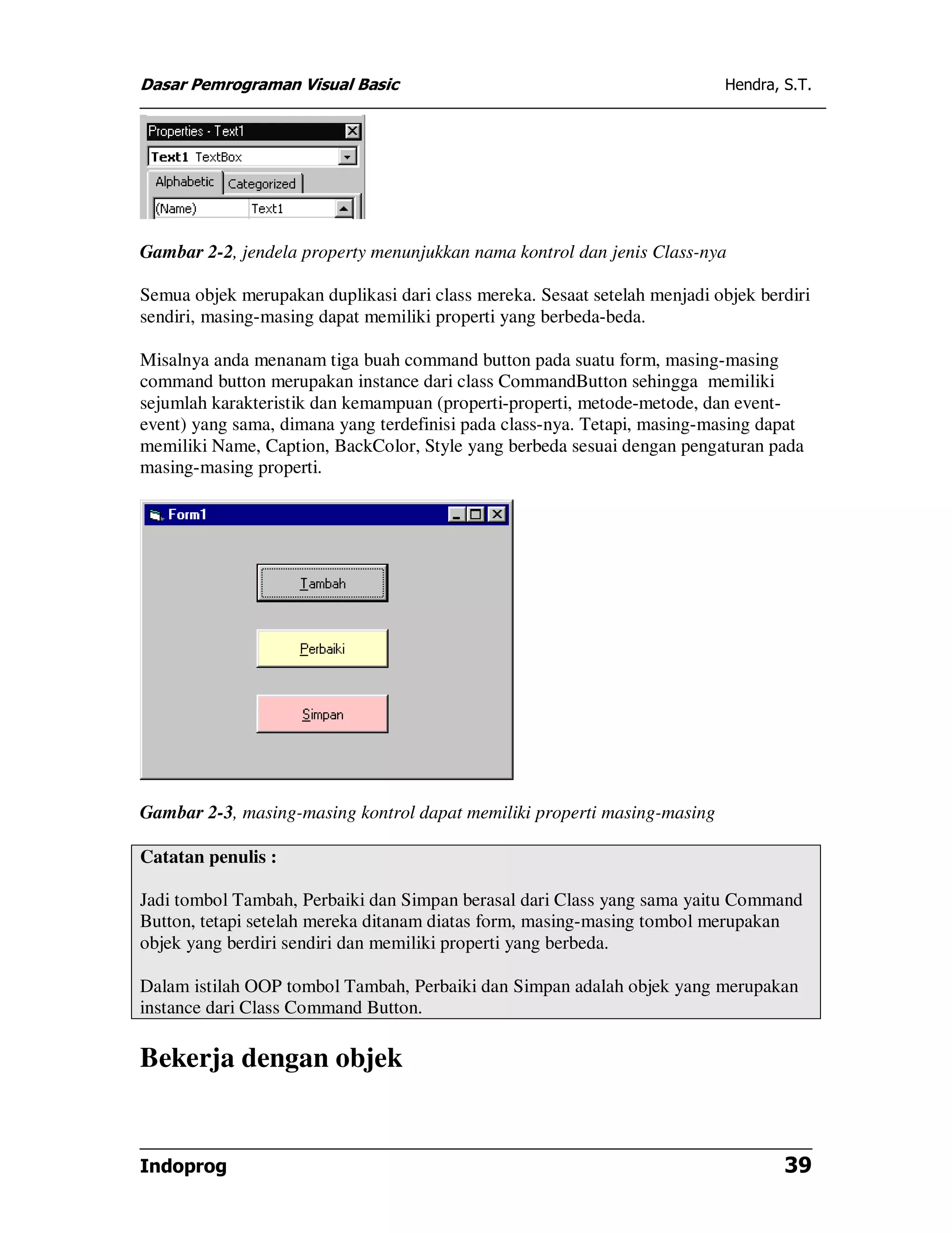 Modul dasar pemrograman visual basic | PDF