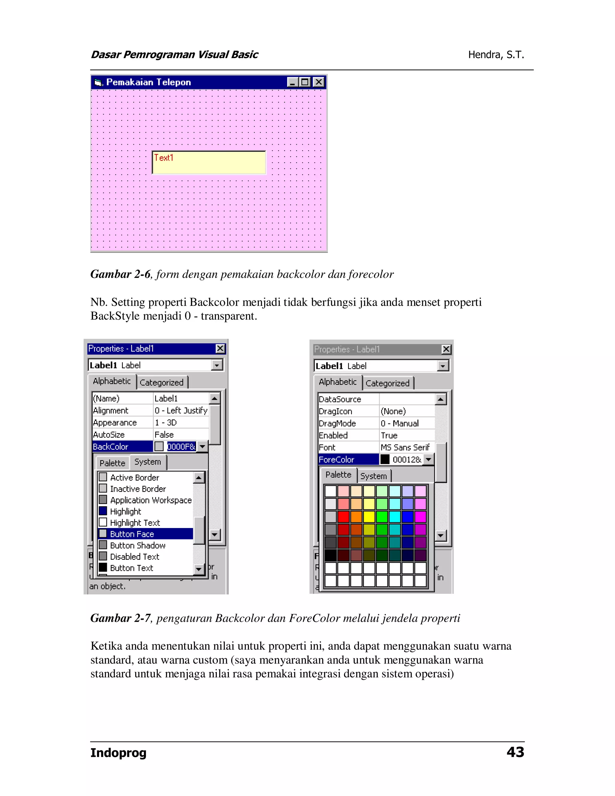 Modul dasar pemrograman visual basic | PDF