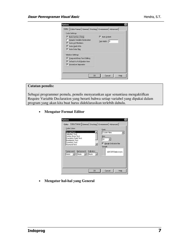 Modul dasar pemrograman visual basic | PDF