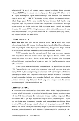 Modul dasar pemrograman web | PDF