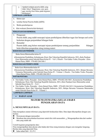 modul data untuk kelas 5 kurikulum merdeka | DOCX