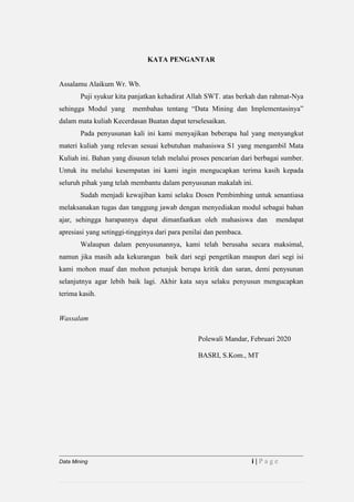 MODUL DATA MINING | PDF