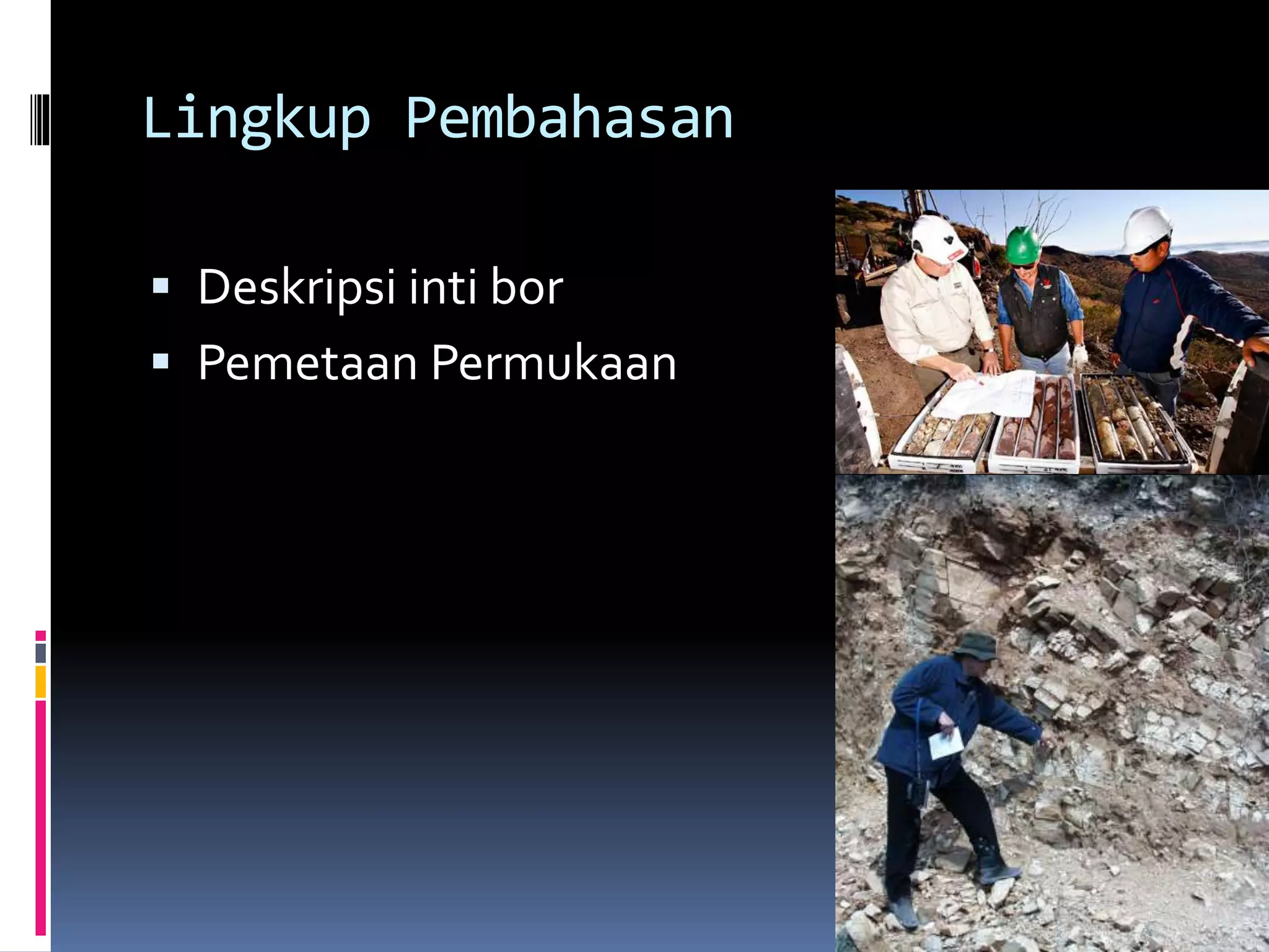 Modul deskripsi inti bor dan pemetaan permukaan | PPTX