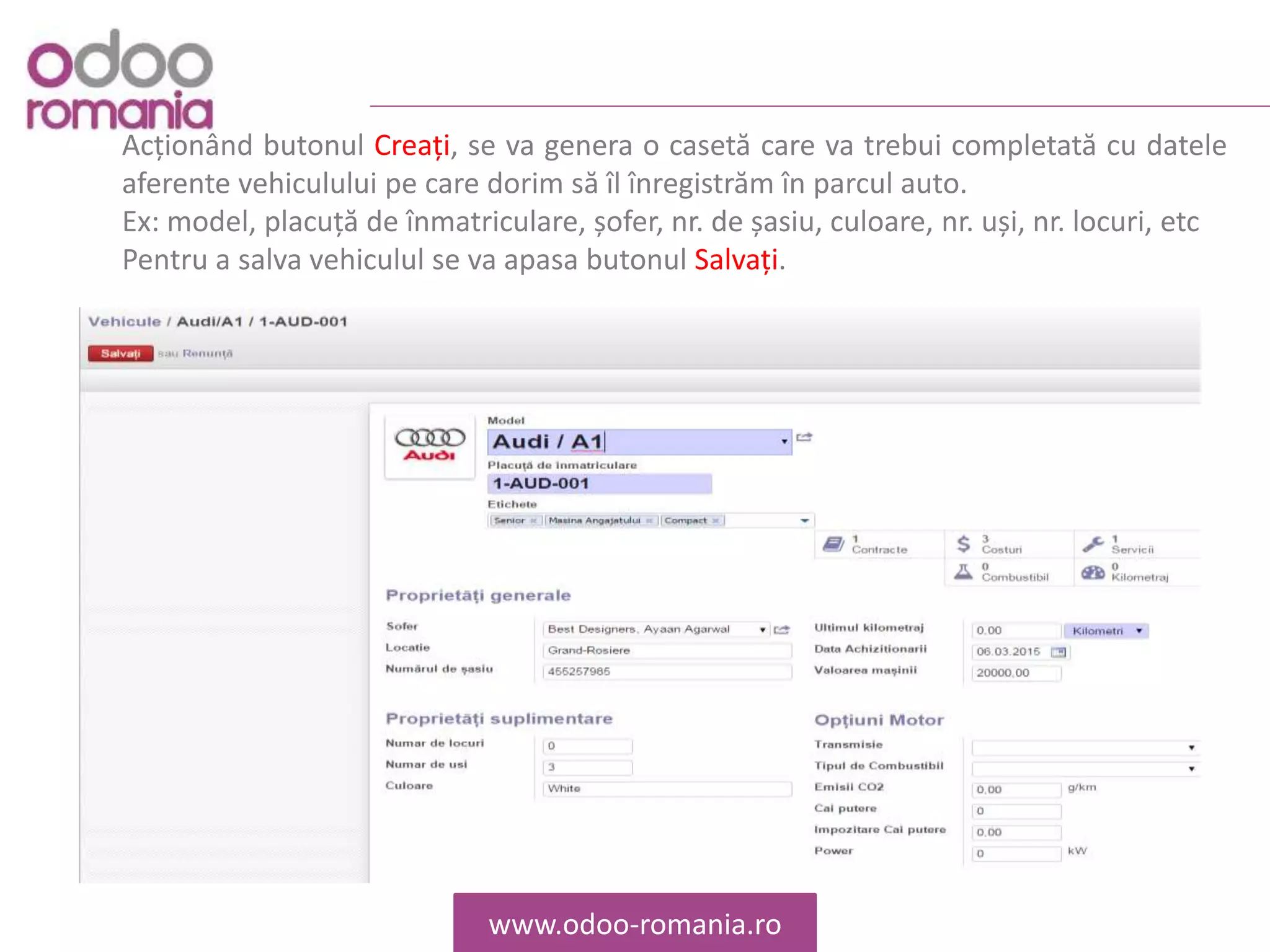Modul de parc auto | PPTX