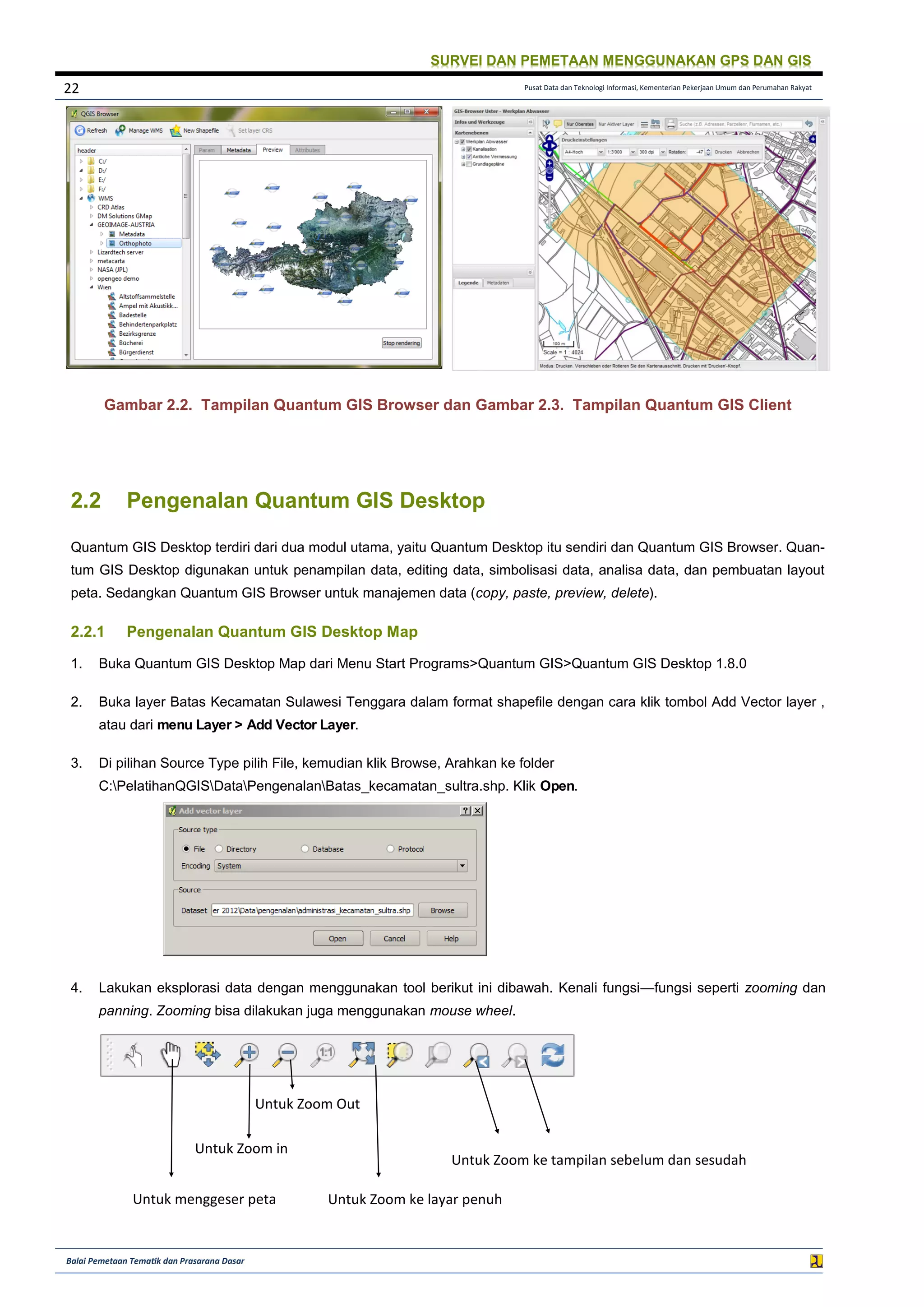 Modul GIS (QGIS) Diklat GPS dan GIS BPSDM Kementerian PUPR, April 2016 ...
