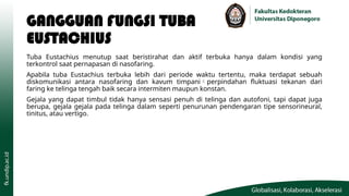 Disfungsi Tuba Eustachius serta tatalaksana | PPTX