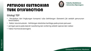 Disfungsi Tuba Eustachius serta tatalaksana | PPTX