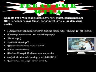 Materi Donor Darah PMR | PPT