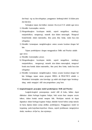 Modul drill and practice kel.5| NUR HAIDA | DOCX