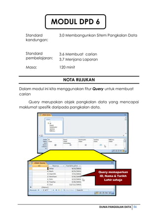 Modul dunia pengkalanan data tahun 5 bhg 5 | PDF