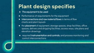 Technical Aspect of Agricultural and Processing Plant Design | PPTX