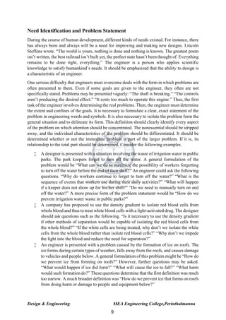 Design and Engineering: Module-1 Notes | PDF