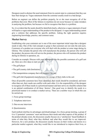 Design and Engineering: Module-1 Notes | PDF