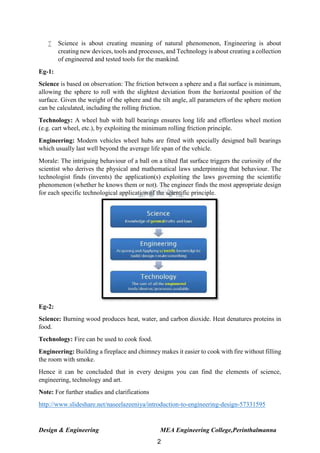 Design and Engineering: Module-1 Notes | PDF