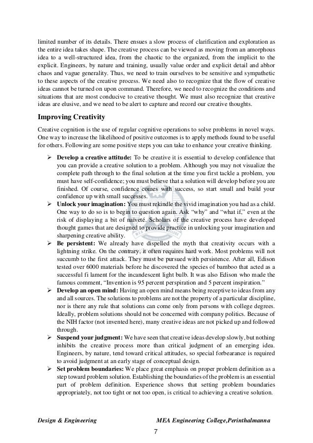 Design and Engineering: Module-1 Notes