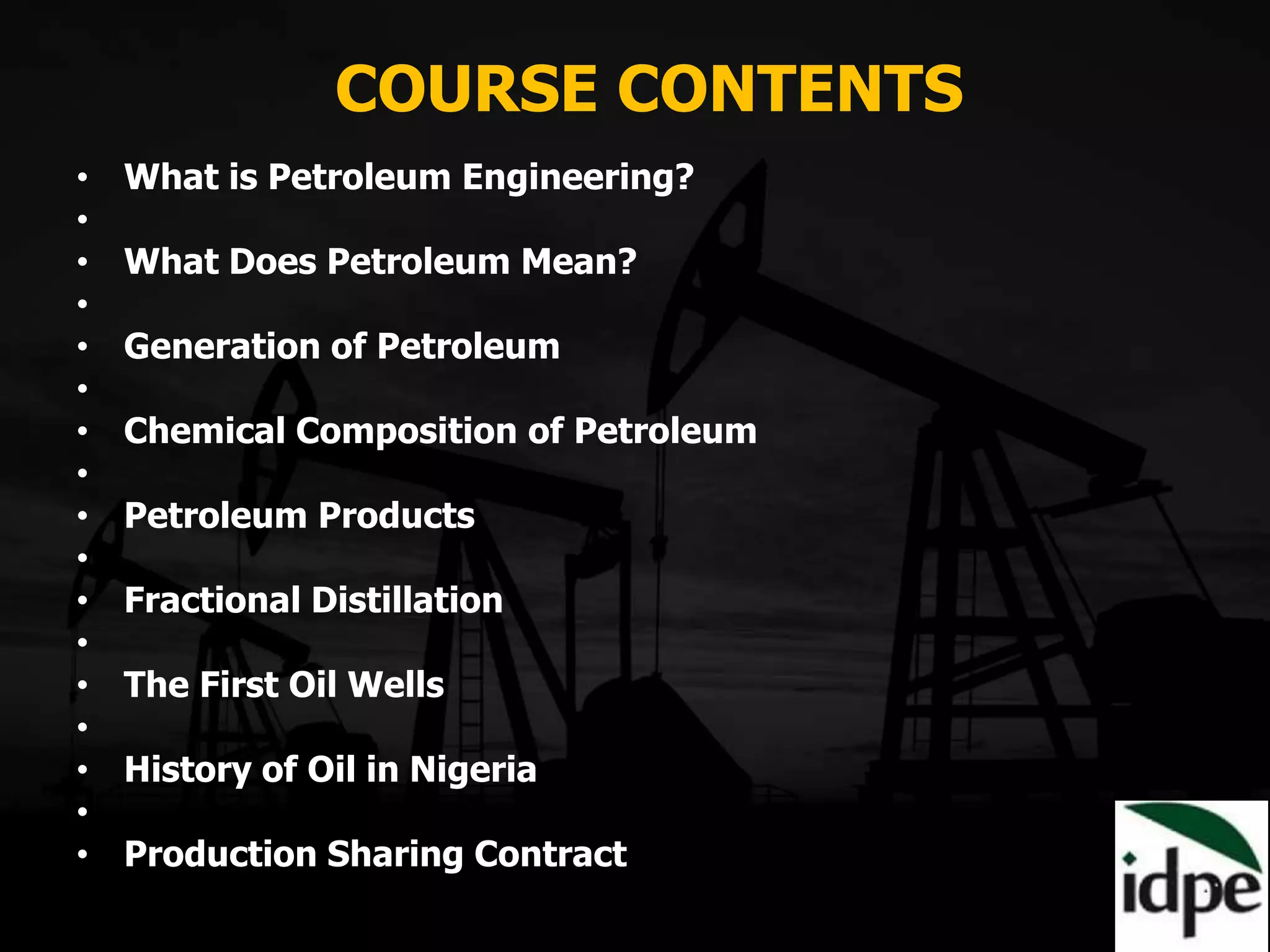Fundamentals of Petroleum Engineering Module-1 | PPTX
