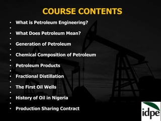 Fundamentals of Petroleum Engineering Module-1 | PPTX