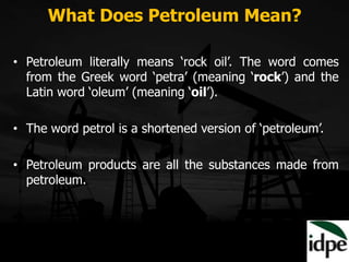 Fundamentals of Petroleum Engineering Module-1 | PPTX