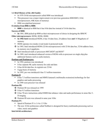 15CS44 MP & MC Module 1 | PDF