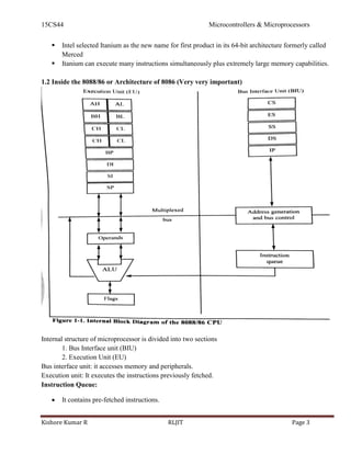 15CS44 MP & MC Module 1 | PDF