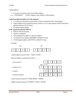 15CS44 MP & MC Module 1 | PDF