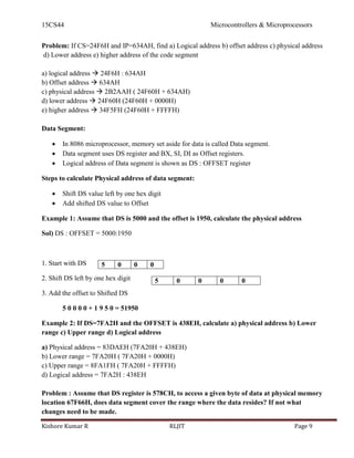 15CS44 MP & MC Module 1 | PDF
