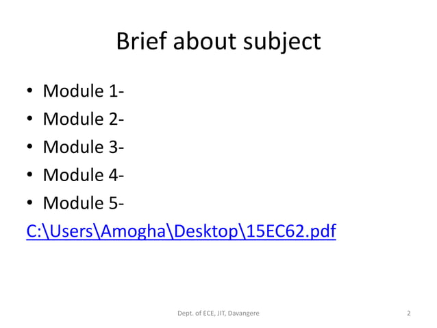 Module 1 - ARM 32 Bit Microcontroller | PPT